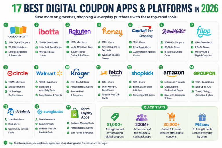 17 Best Digital Coupons to Use in 2026 (Most People Miss These Deals ...