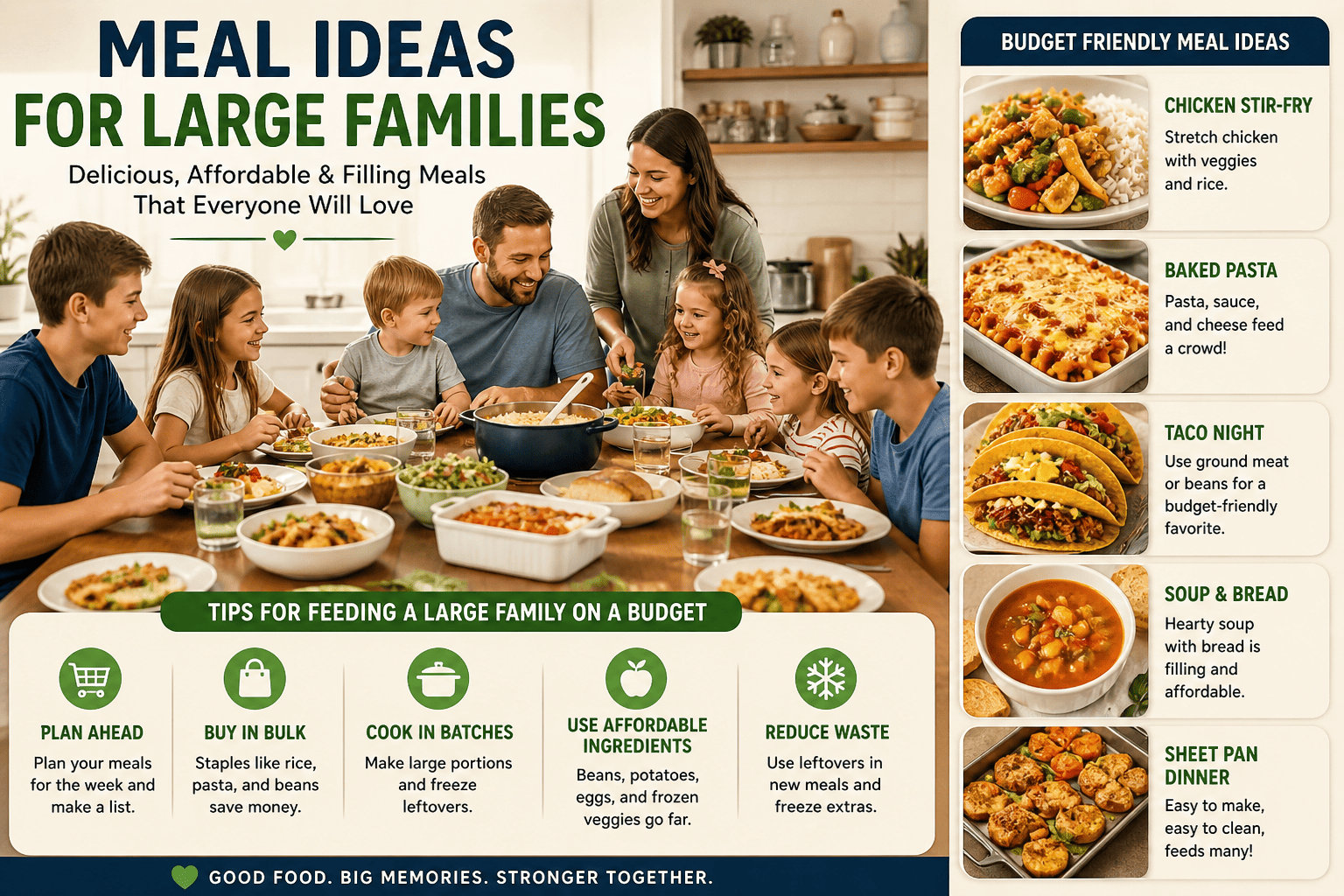 17 Budget Meal Planning for Large Families Ideas That Cut Grocery Bills ...